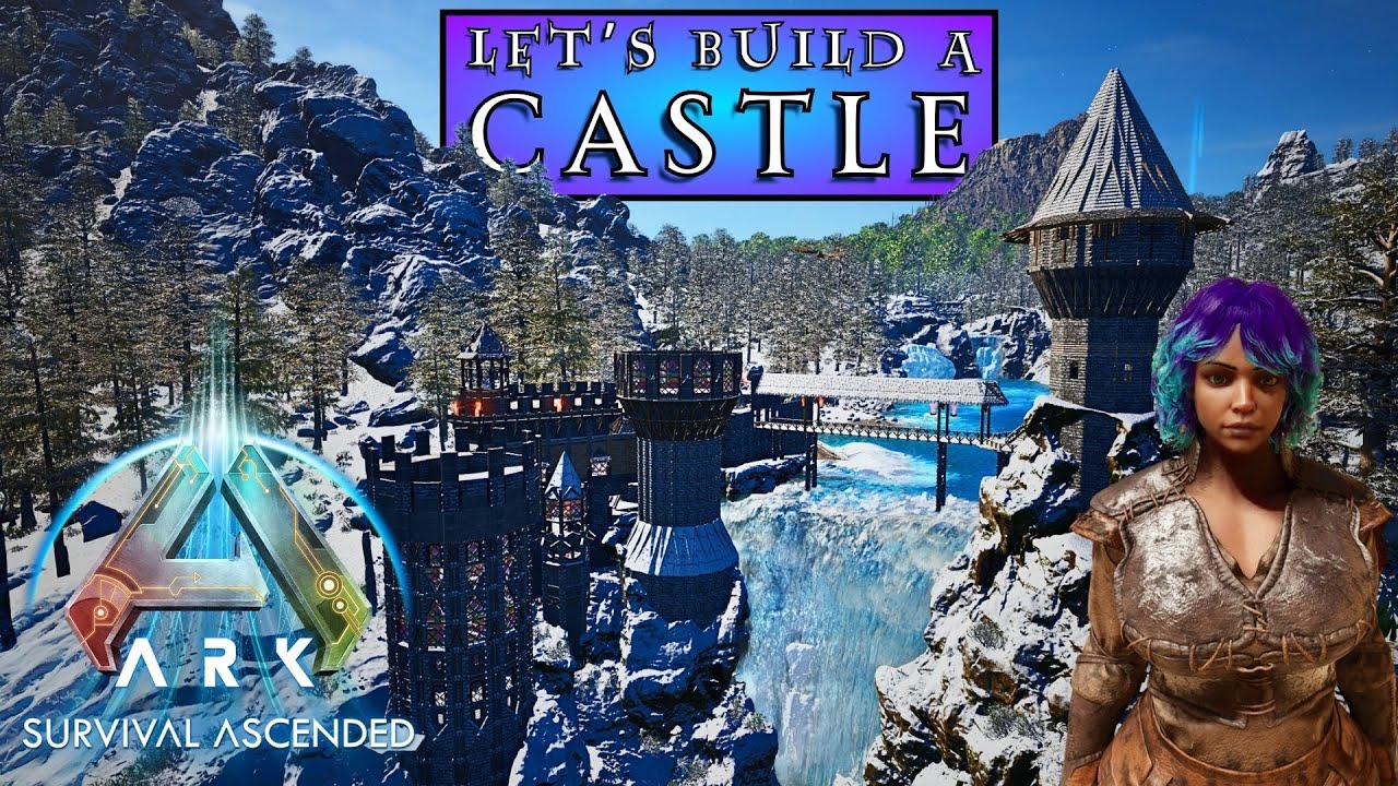 Building a CASTLE & trying out ASA mods! COME SEE!| Ark Survival ...