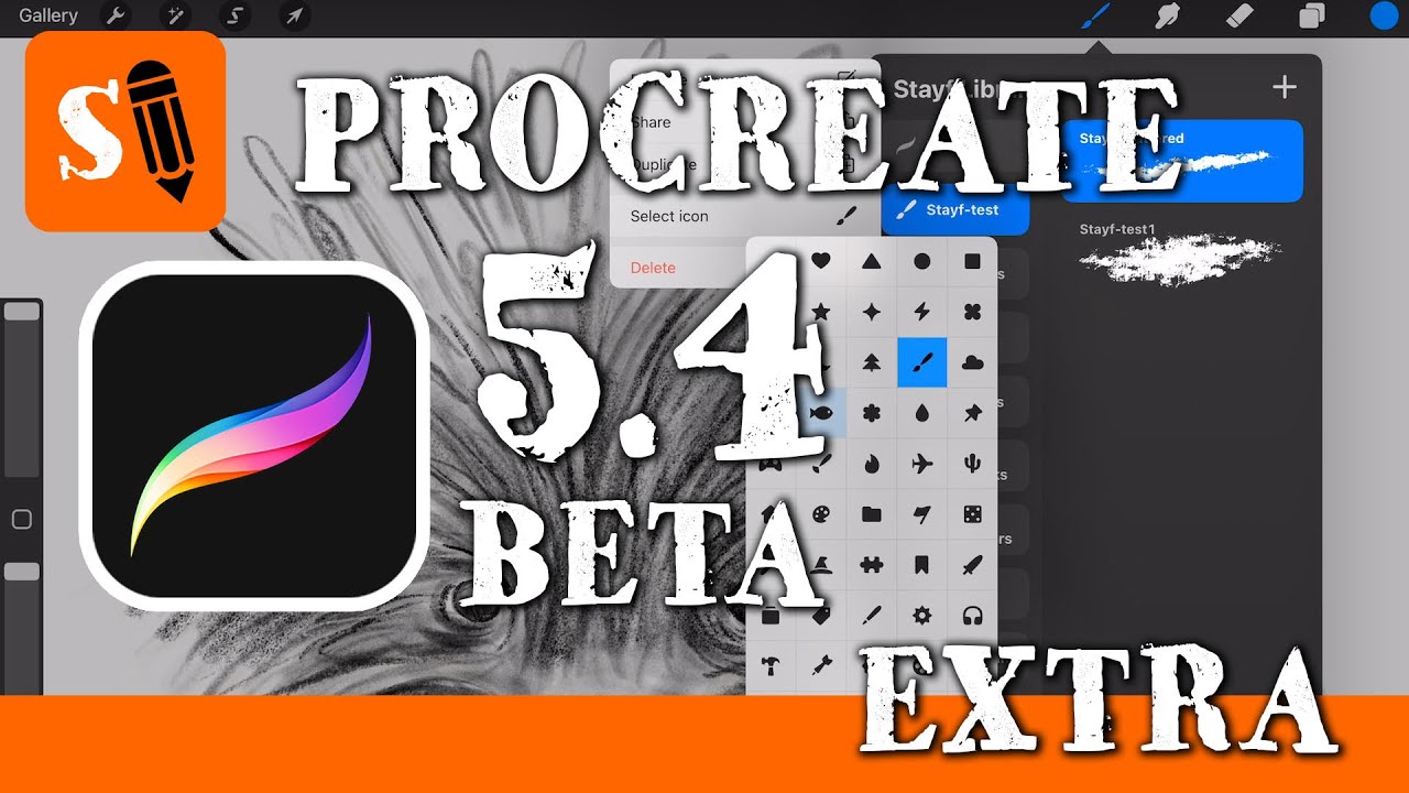 Procreate 5.4 Beta Review Extra - YouTube