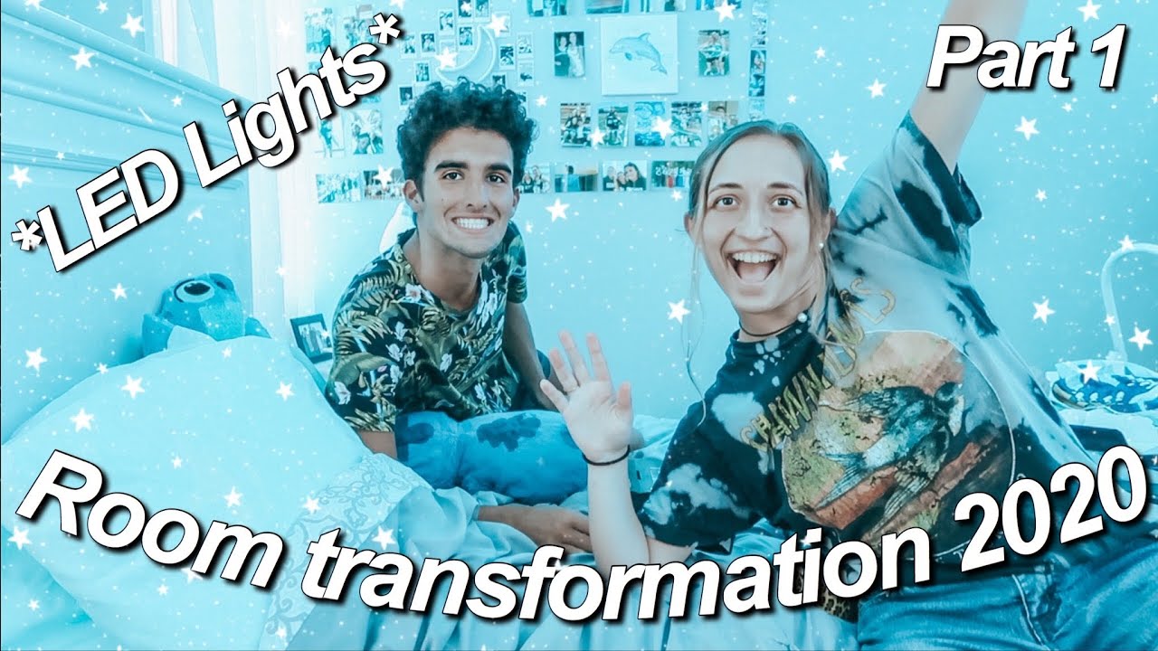 Room transformation 2020 part 1: adding LED lights - YouTube