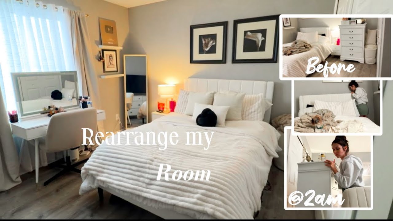 Rearrange my room with me again… at 2am - YouTube