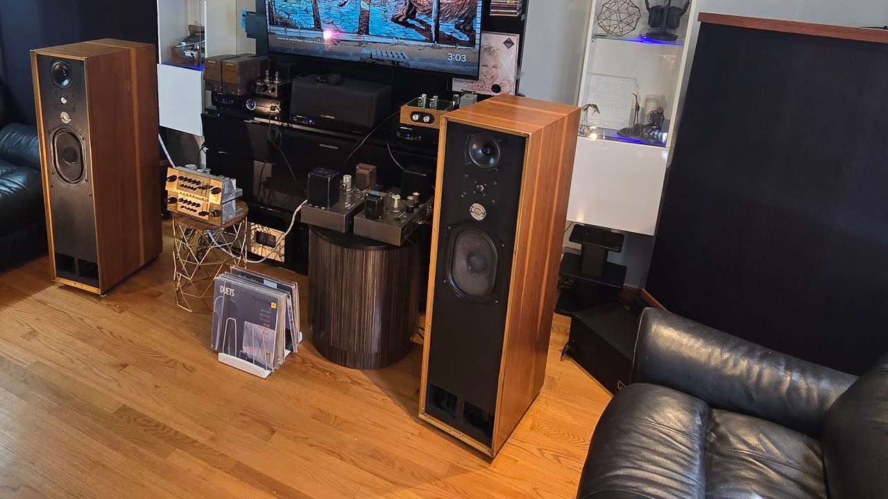TDL Transmission Line Speakers and Eico HF20 - YouTube