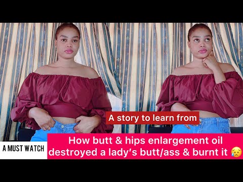 How butt oil destroyed a lady’s butt completely without repair