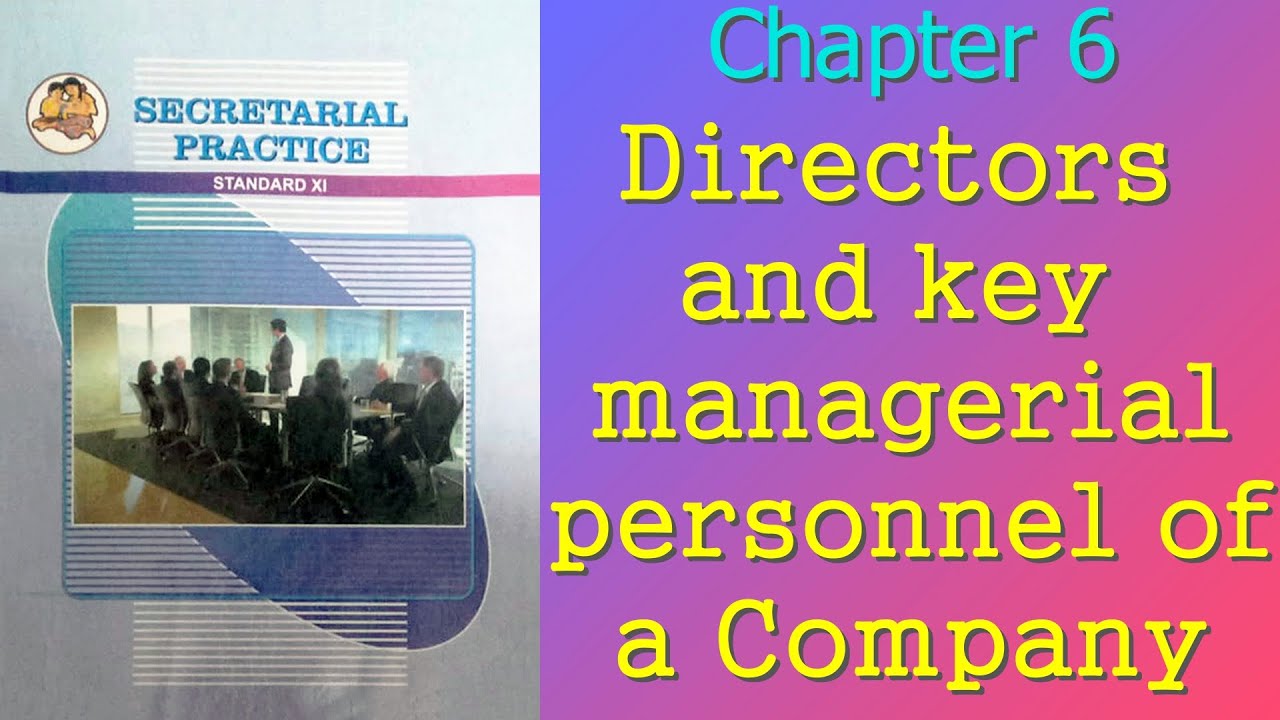 Chapter 6 Directors and Key Managerial Personnel of a Company 11th ...