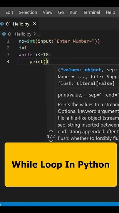 While Loop In python Part 6 | Python programming #ytshorts #python ...