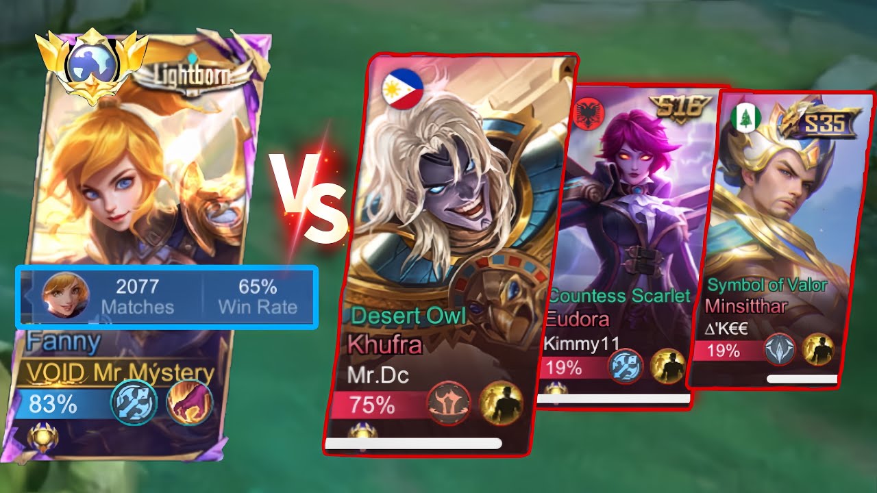 FANNY VS FULL COUNTERS HERO [THIS IS WHAT HAPPEN ] FANNY GAMEPLAY ...