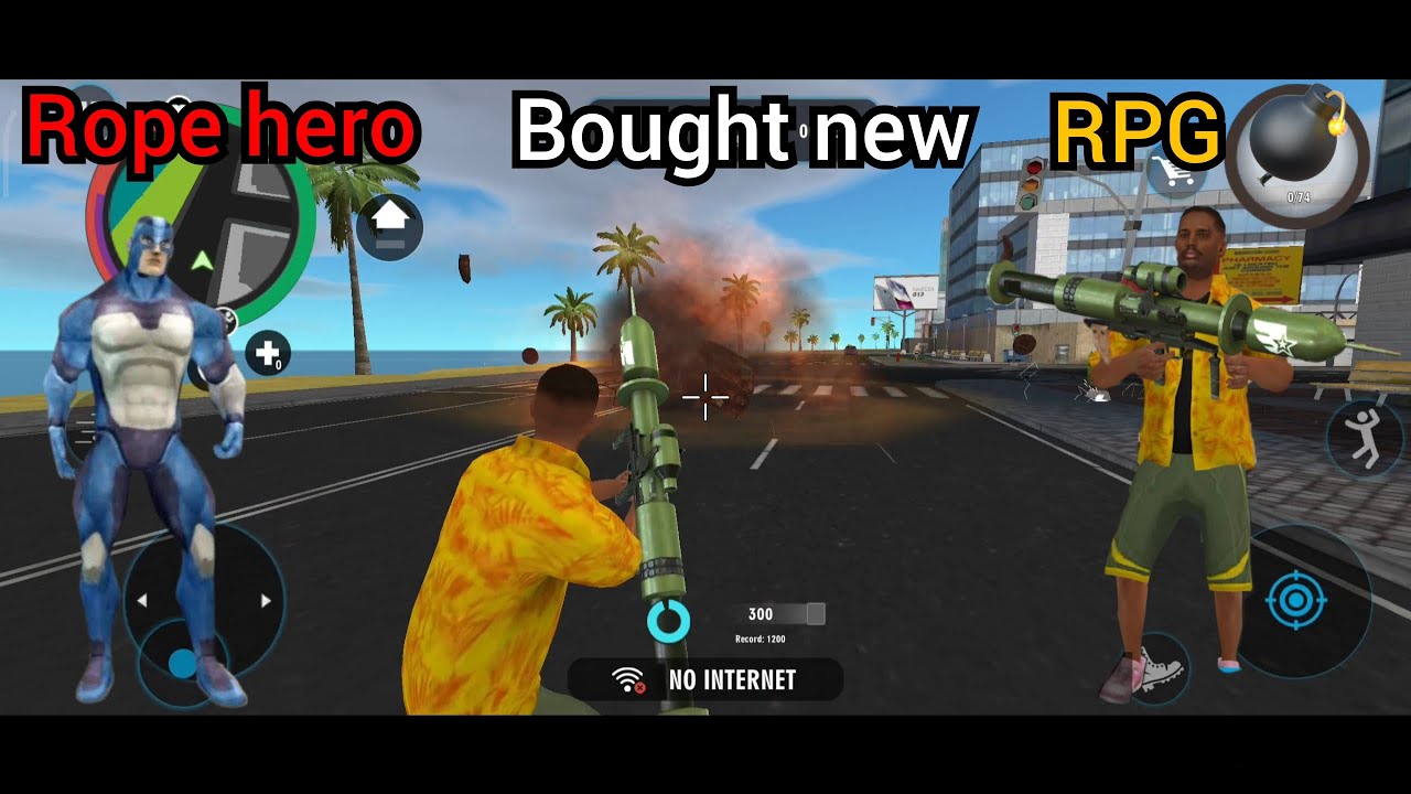 Rope hero bought new RPG 💣🔫 Rope hero vice town 🥰 ️‍🔥 - YouTube