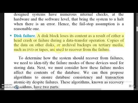 DBMS | Failure classification and Storage structure part 1| Module 4 ...