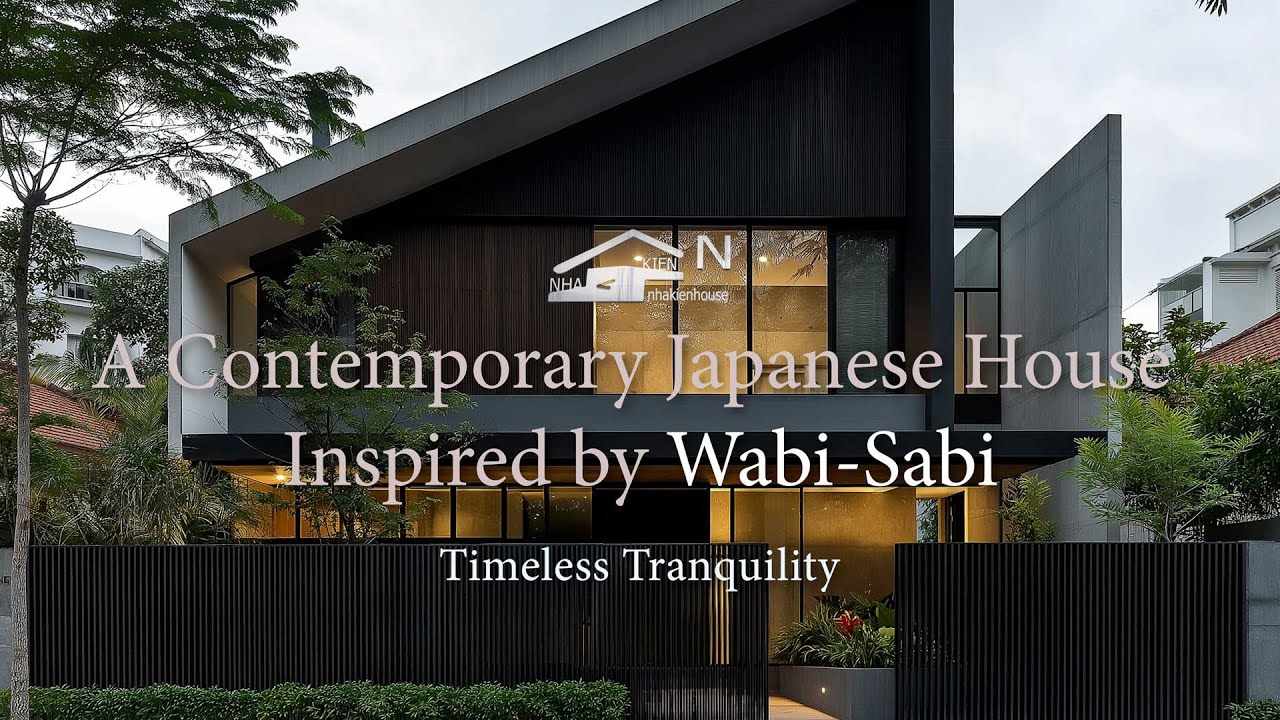 A Contemporary Japanese House Inspired by Wabi Sabi/ Minimalist house ...