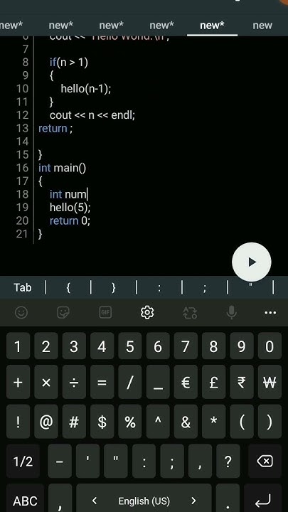 🧐 Simple Program 😘 Using Recursion 🤩 In C 🤯 Shorts C Cpp Coding Recursion Helloworld 8475