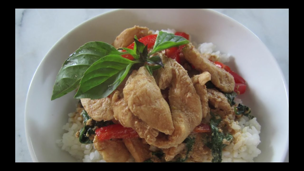 How to make THAI BASIL & CHICKEN STIR FRY | House of X Tia - YouTube