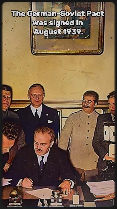 WW2 Historic Footage Colorized: German-Soviet Pact 1939 #history #ww2 # ...