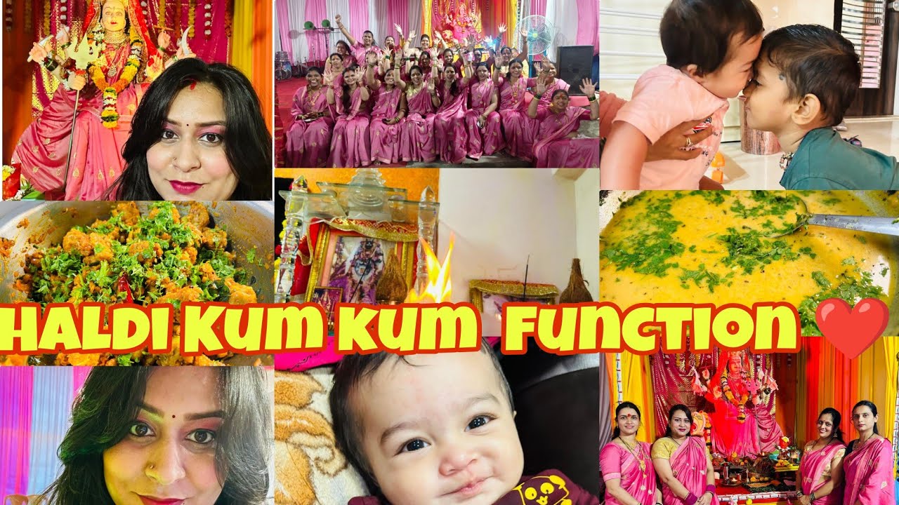 My First Haldi Kumkum Celebration & A Joyful Morning Routine | Kadi ...