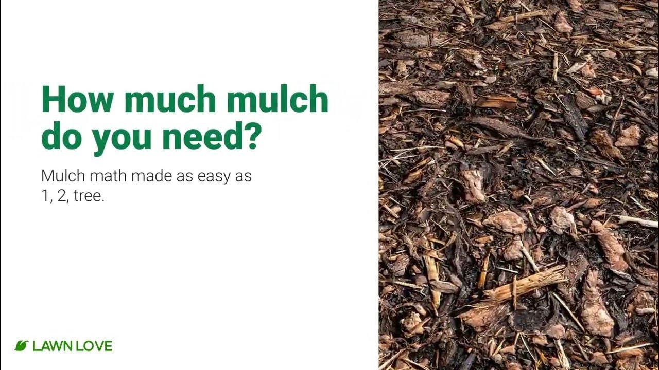 how to calculate how much mulch you need - YouTube