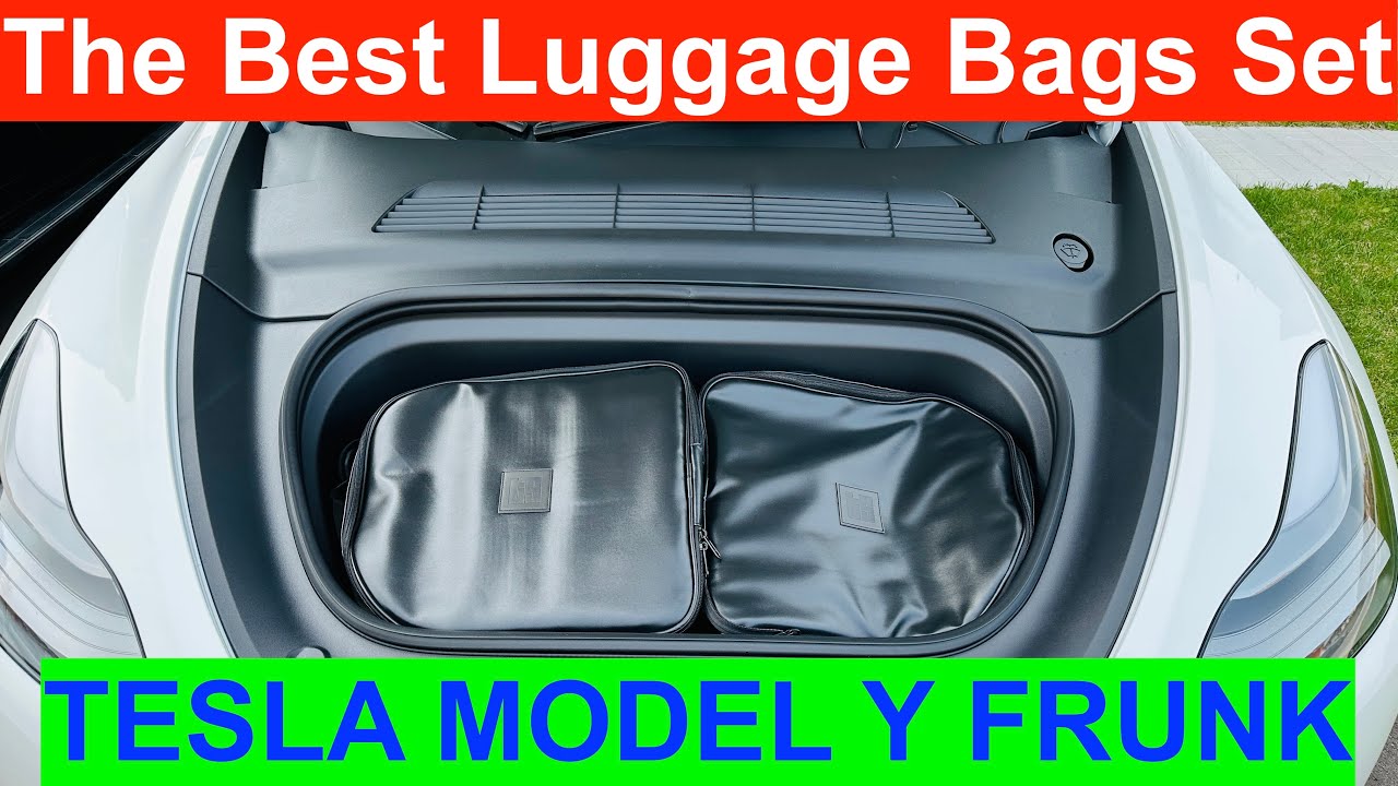 Tesloid Model Y Frunk Luggage Bags Set - YouTube