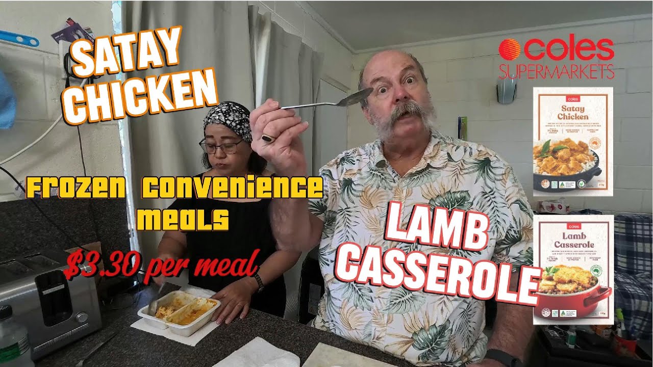 Frozen Convenience Meals "Lamb Casserole and Satay Chicken" 🇦🇺 - YouTube