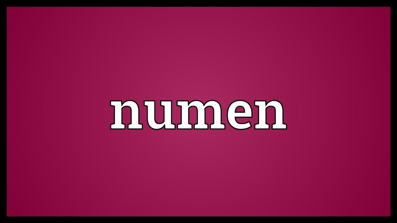 Numen Meaning - YouTube