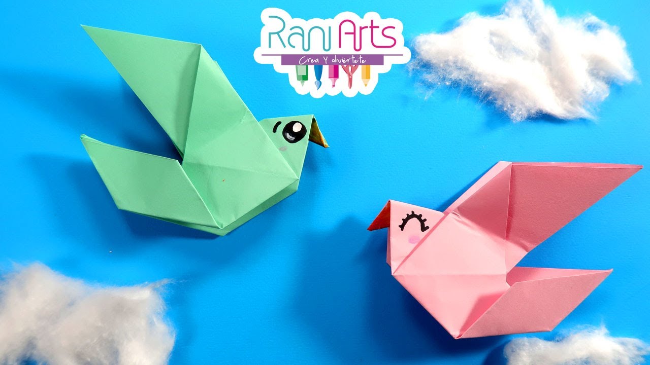 PALOMA / AVE ORIGAMI - DIY - ORIGAMI DOVE / BIRD - YouTube