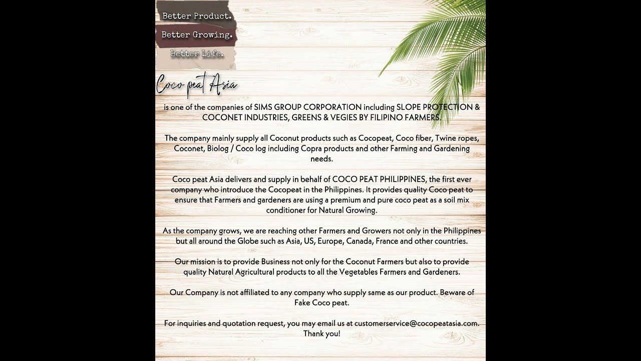 Coco peat Philippines | Coco peat Asia - How coco peat are made in Long ...