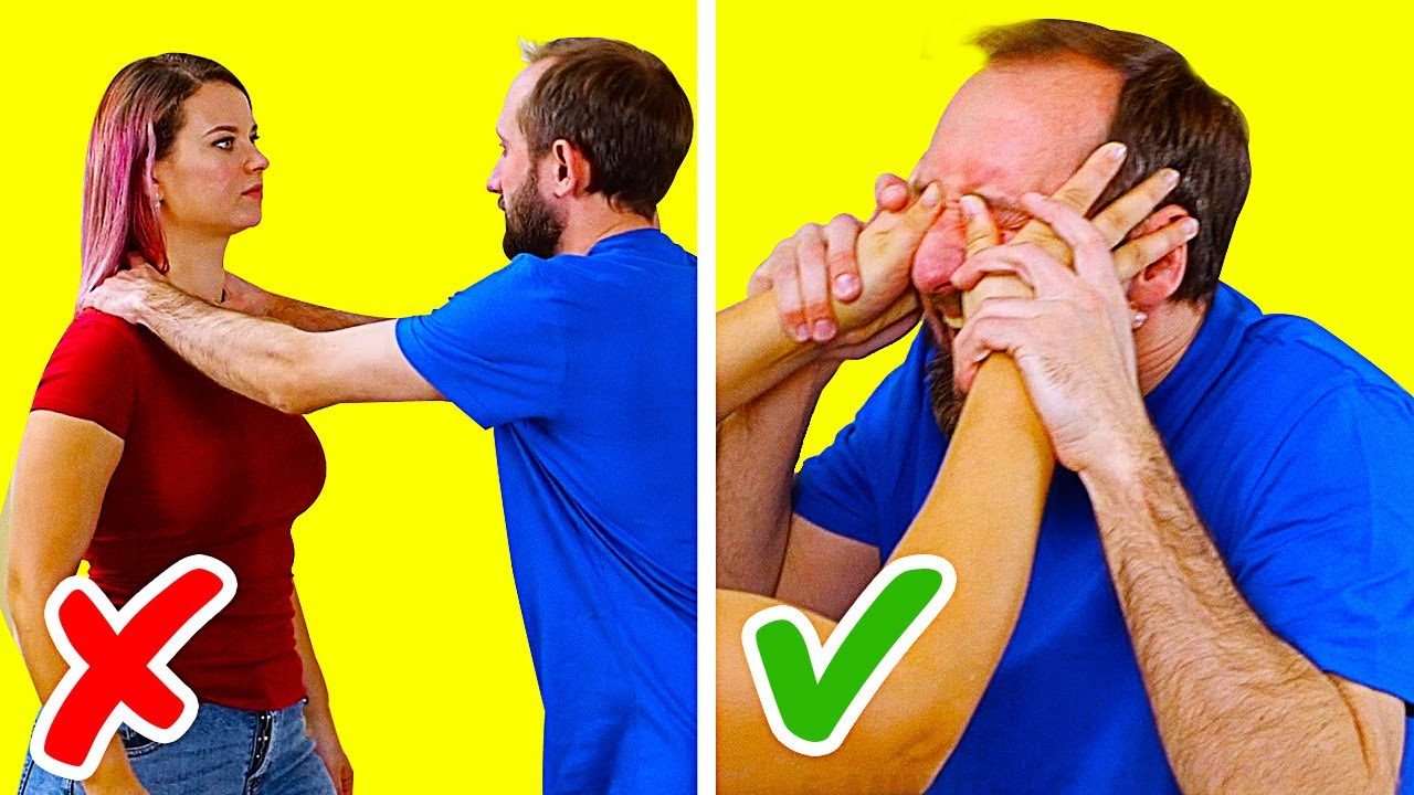 31 SIMPLE SELF-DEFENSE TECHNIQUES - YouTube