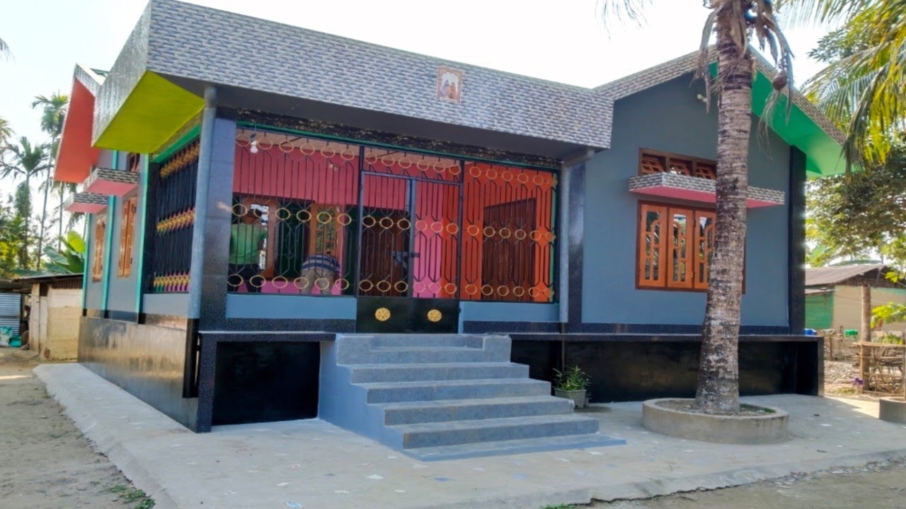 Assam Type House: Assam Type House Colour Combination #house - YouTube