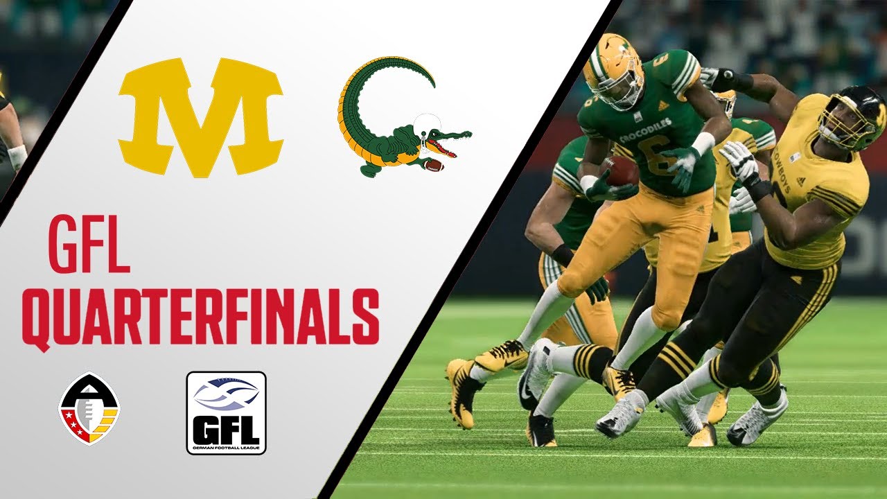 (Germany) 2020 GFL Quarter Finals, Munich Cowboys vs Cologne Crocodiles ...