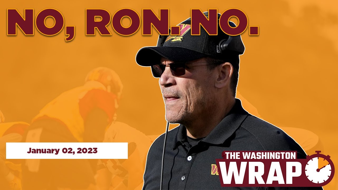 No, Ron. No. - The Washington Wrap, 02 January 2023 - YouTube