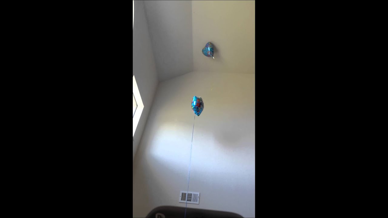 How to retrieve a balloon from high ceilings. - YouTube