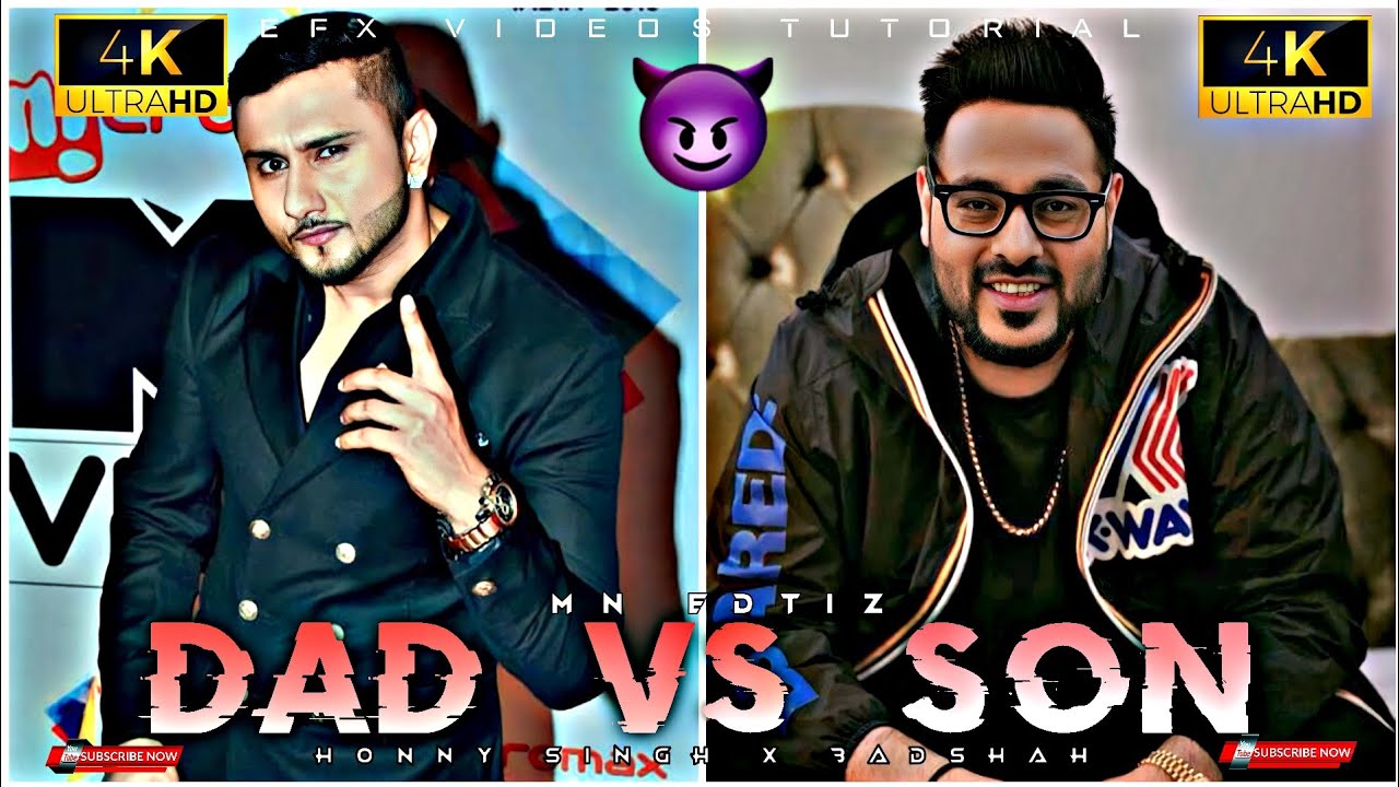 Honny Singh X Badshah | Dad Vs Son 😈 | Capcut Trending Video Editing | Dark Ultra Warriors ...