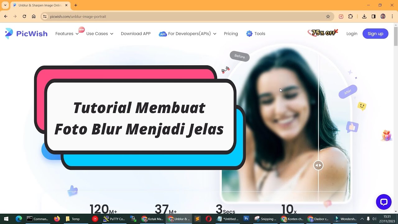 Tutorial Membuat Gambar Foto Blur Menjadi Jelas - YouTube