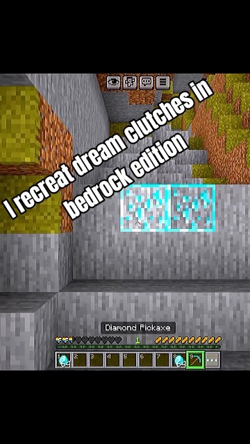 i recreat @dream clutches in Minecraft bedrock edition #minecraft # ...