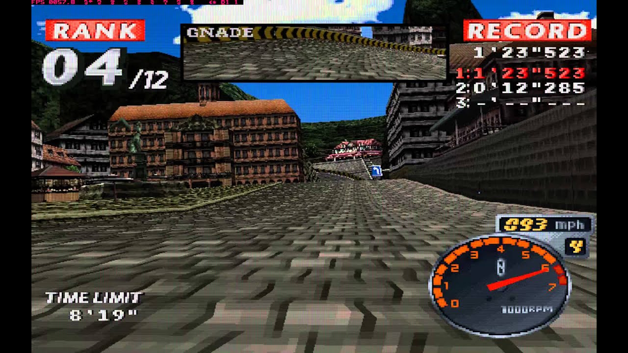 Rage Racer (ePSXe / shader CRT) - YouTube