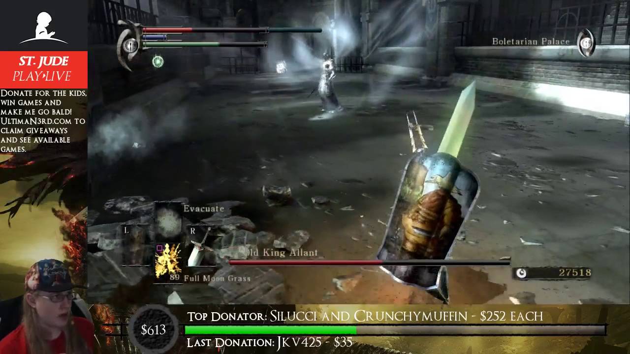 Old King Allant Demon's Souls Boss Fight 1-4 - YouTube