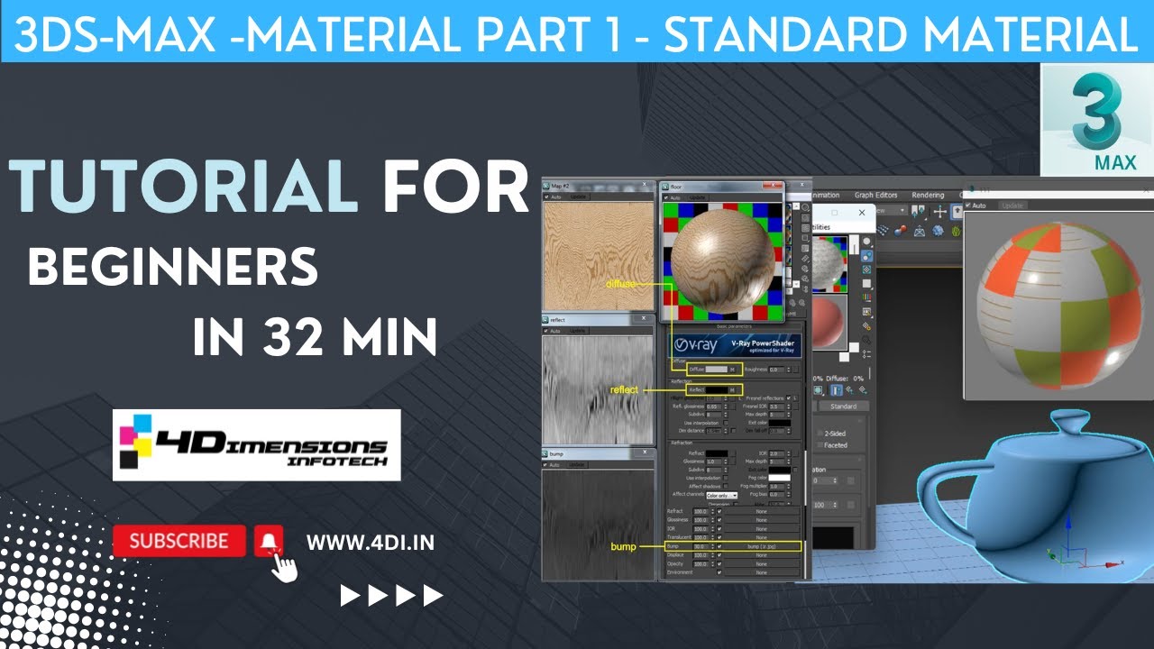 How to Create Material in 3ds Max | 3ds Max Tutorial | Part 1 - YouTube