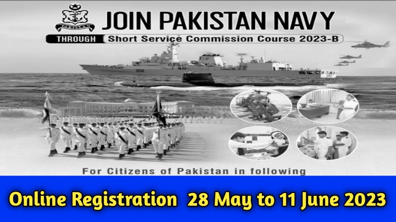 Join Pakistan Navy Short Service Commission Course 2023 B | Online ...