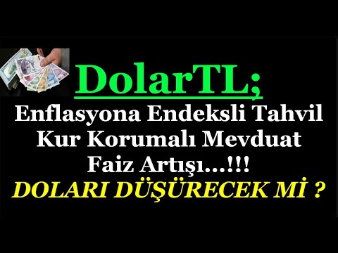 #DOLAR ; FAİZ ARTIŞI VEYA ENFLASYONA ENDEKSLİ TAHVİL İLE DÜŞER Mİ...? I HALUK CANBERK