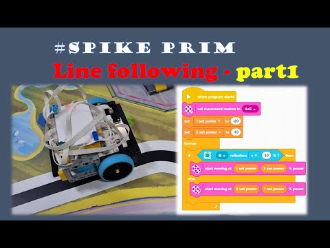 # Lego Spike Prime line following (스파이크 프라임 선 따라가기 프로그램 part-1) - YouTube
