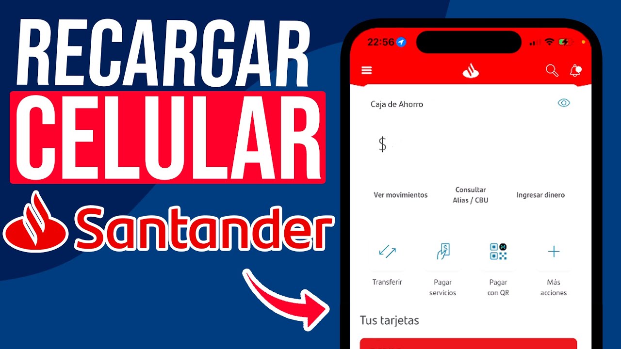 Como hacer una RECARGA desde la APP de SANTANDER | (PASO A PASO) 2024 ...