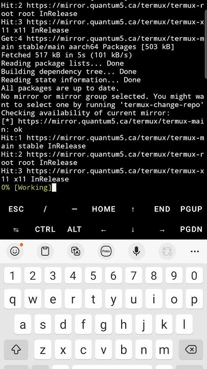 Termux cmatrix Installation - YouTube
