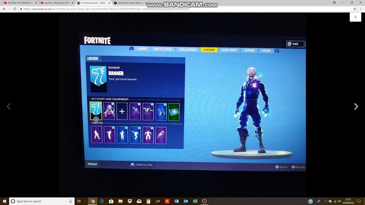 MOST EXPENSIVE FORTNITE ACCOUNT ON EBAY IN THE UK! (as of 30/08/2018 ...