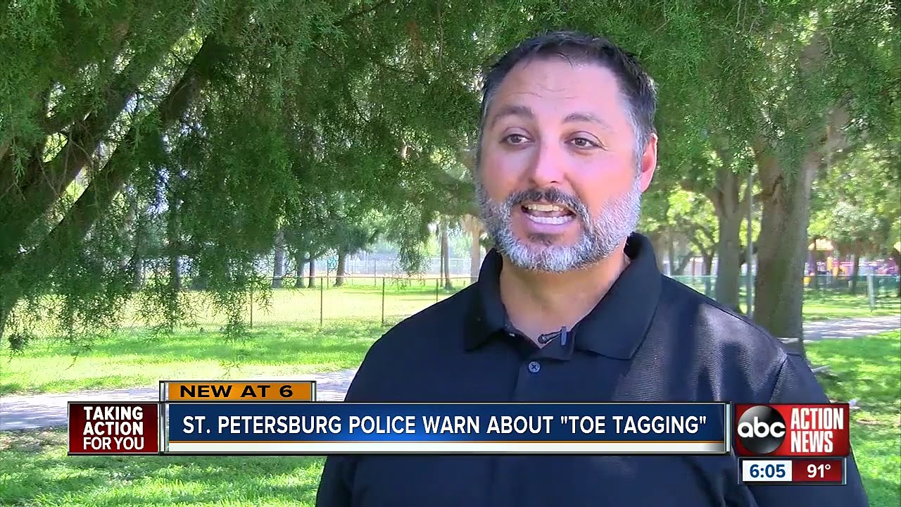 St. Pete Police warn community about dangerous 'toe tagging' - YouTube