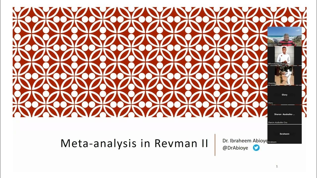 Meta analysis of continuous outcomes in Revman - Live - YouTube