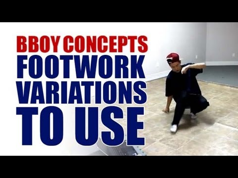How to Bboy | 2 unique footwork variations you can use - YouTube