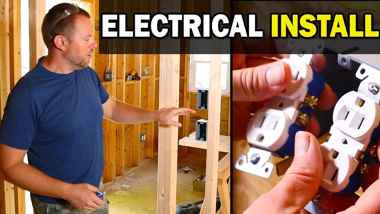 Installing Electrical into a Shop Build a 20x30 workshop - YouTube