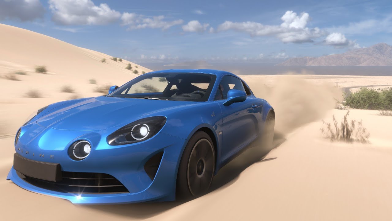 Driving Alpine A110 through the sand storm | Forza Horizon 5 - YouTube