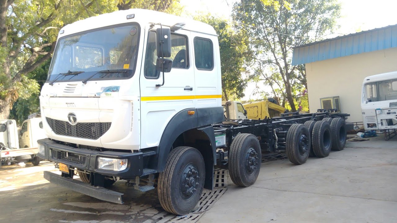 Tata Signa 3718.T Chassis with cabin full review - YouTube