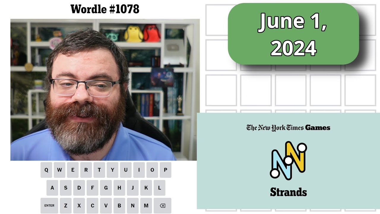Solving Wordle #1078 (June 1 2024) - YouTube