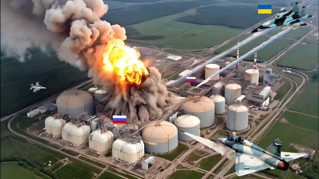 RUSSIA'S BIG LOSS! Largest oil refinery destroyed by Ukrainian F-16 ...