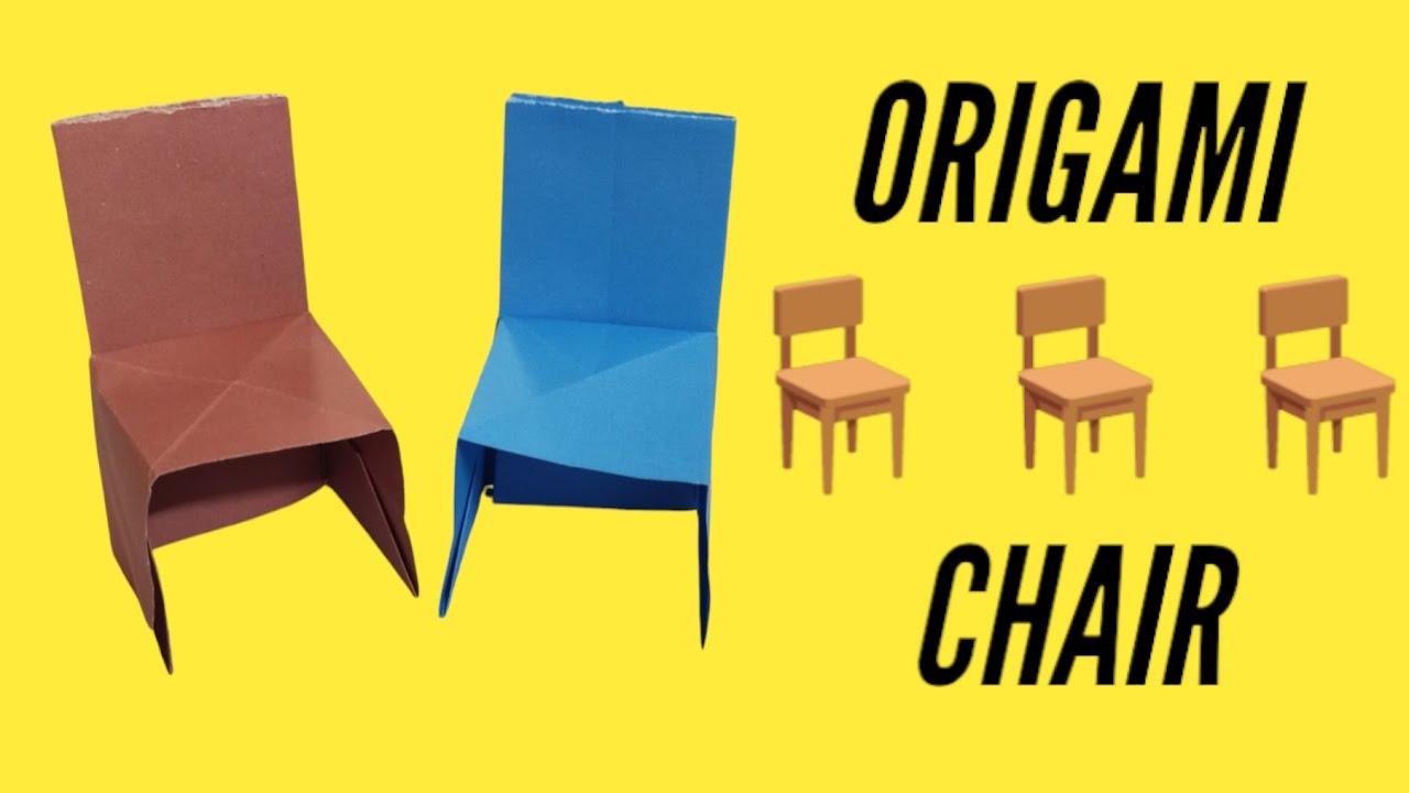 Paper Origami Chair || Easy Crafts || Origami idea - YouTube