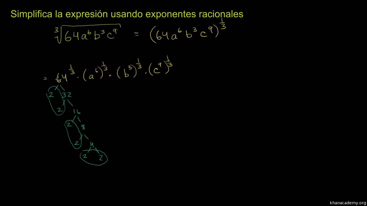 Más exponentes racionales y leyes de exponentes - YouTube