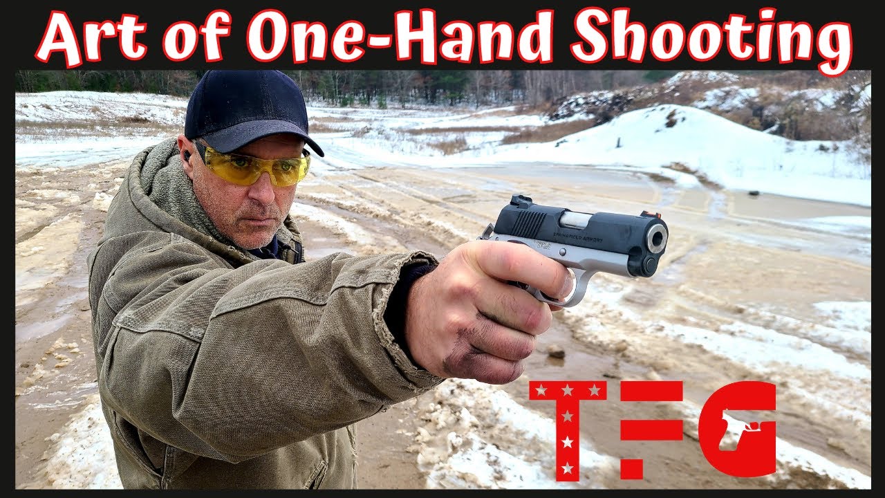 How to Shoot with One Hand - TheFirearmGuy - YouTube